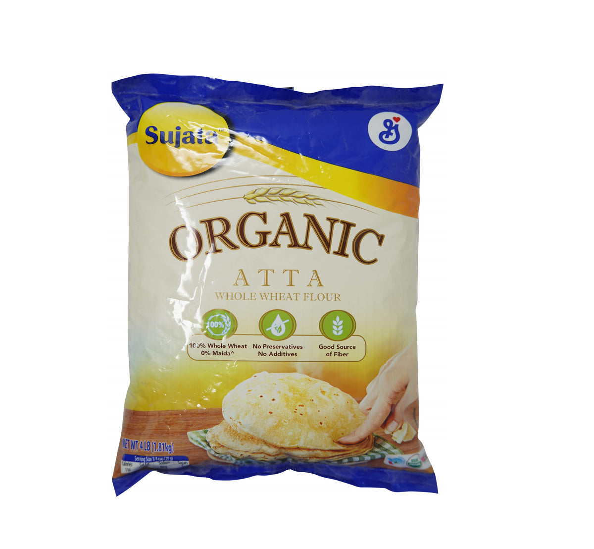 Sujata Organic Whole Wheat Flour| sainathsgrocery